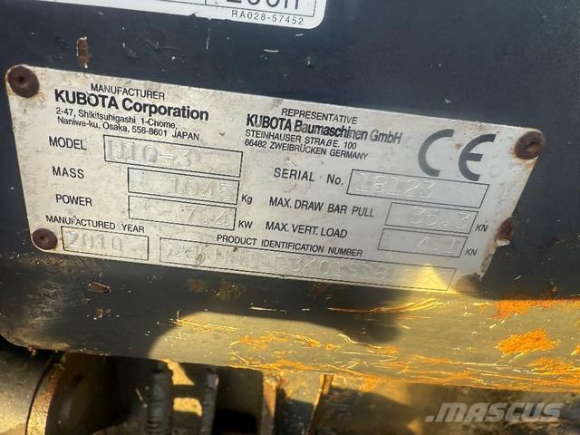 Kubota U 10-3, 2010 - używane minikoparki do 7 ton - Mascus Polska